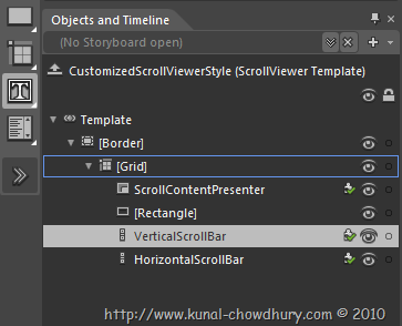 Customized Scrolling in Silverlight using Expression Blend | Kunal Chowdhury